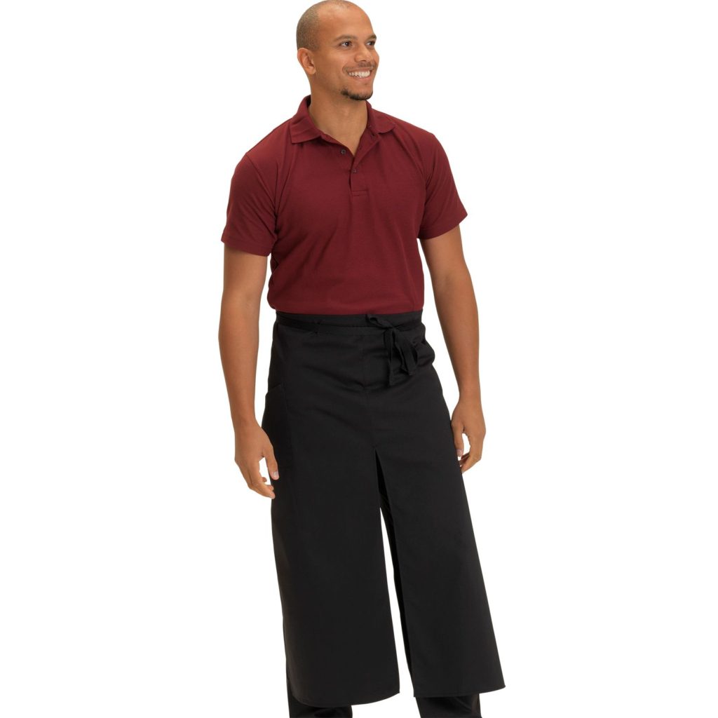 Centre-Split Full Length Apron Black – HH Products