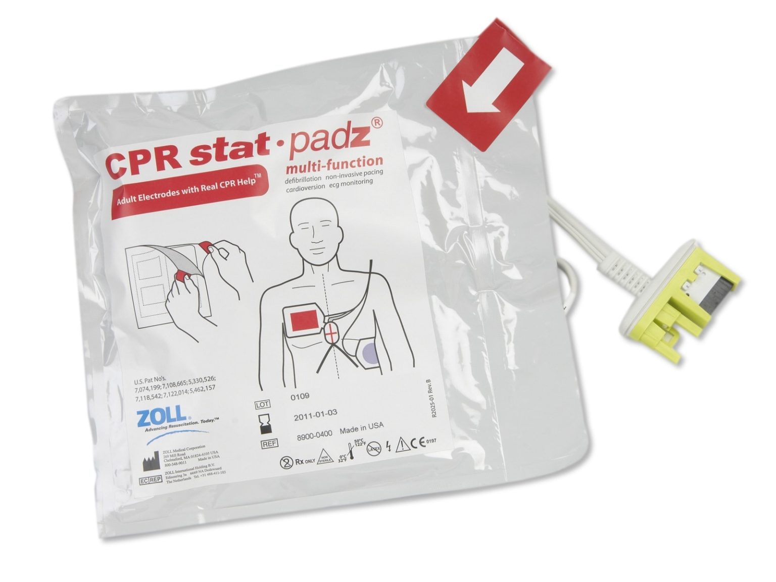 CPR Stat Padz – single. 2 year shelf life – HH Products